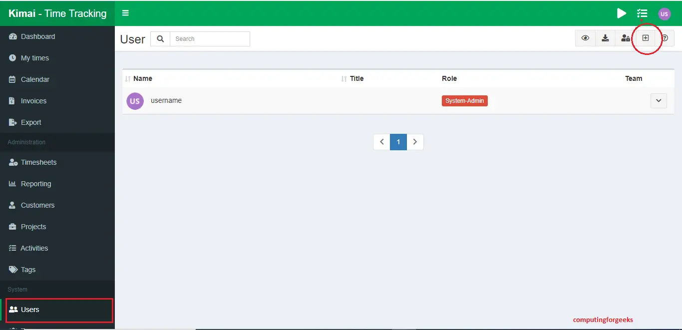 Install Kimai Web Based Time Tracking Application Computingforgeeks