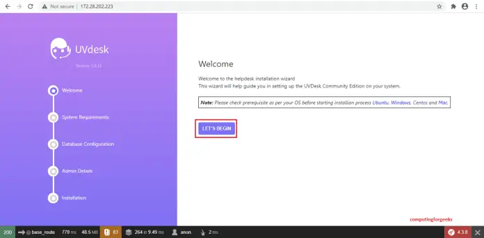 Installing UVdesk Ticketing System On Ubuntu 22.04|20.04|18.04 | ComputingForGeeks