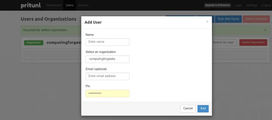 How To Install Pritunl VPN server on CentOS 8 / RHEL 8 | ComputingForGeeks