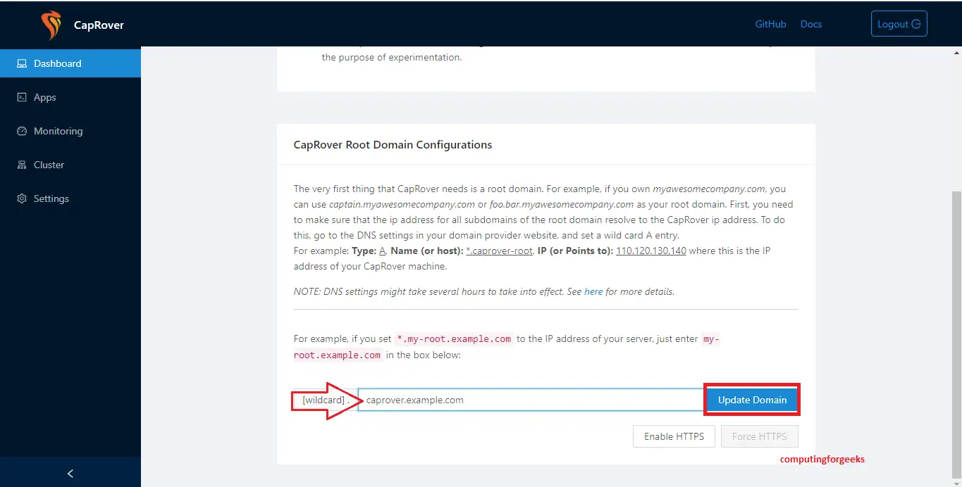 How To Setup your Heroku PaaS using CapRover | ComputingForGeeks