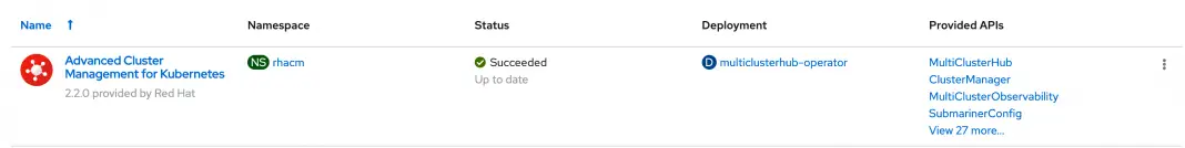 Install Red Hat Advanced Cluster Management on OpenShift 4.x ...