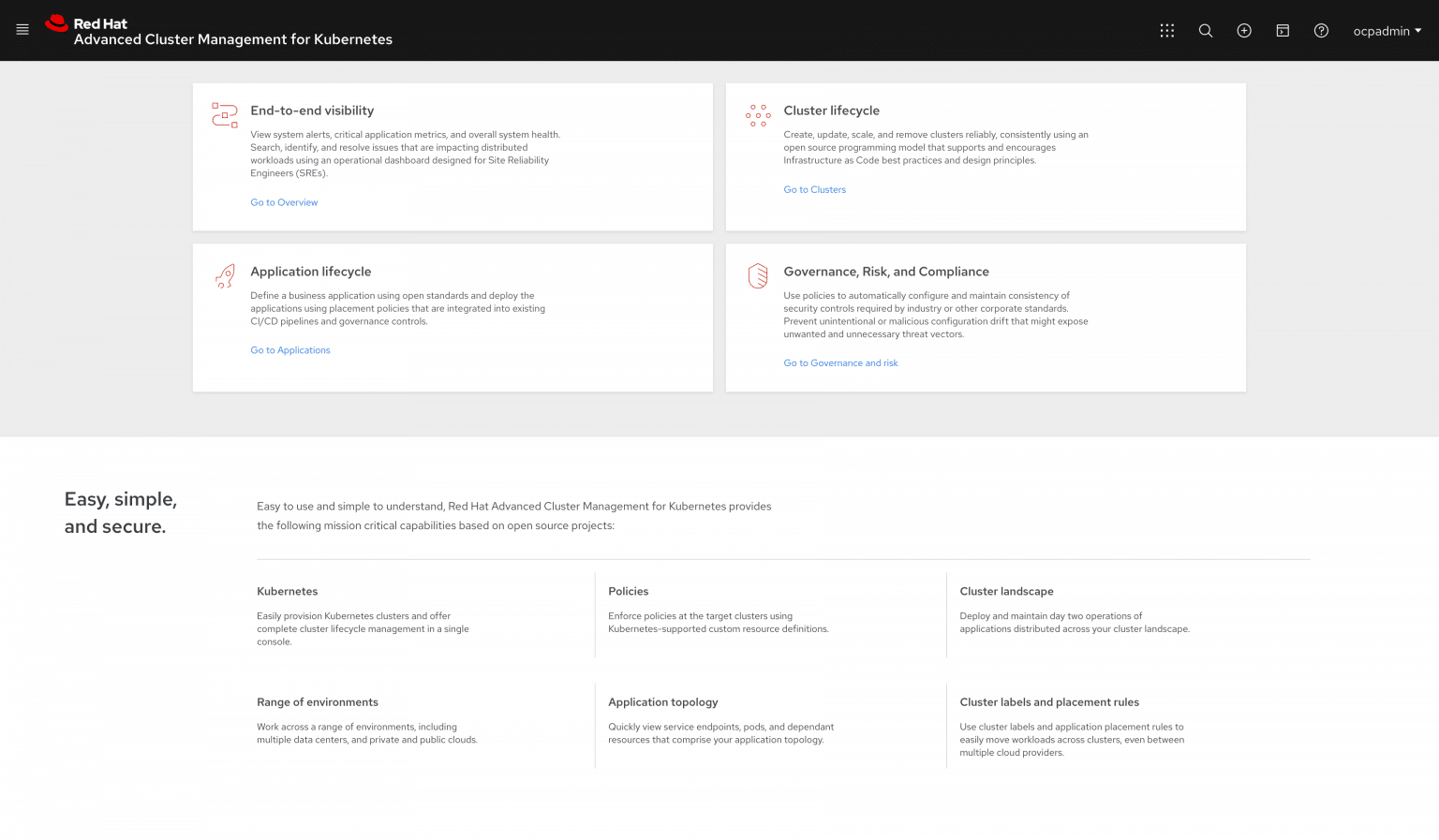 Install Red Hat Advanced Cluster Management On Openshift 4 X Computingforgeeks