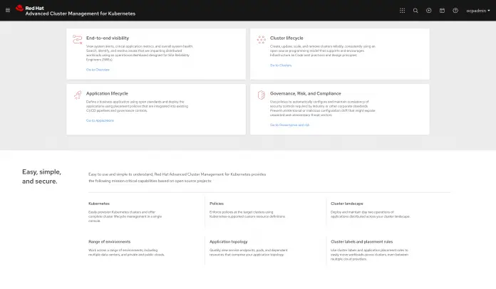 Install Red Hat Advanced Cluster Management on OpenShift 4.x ...