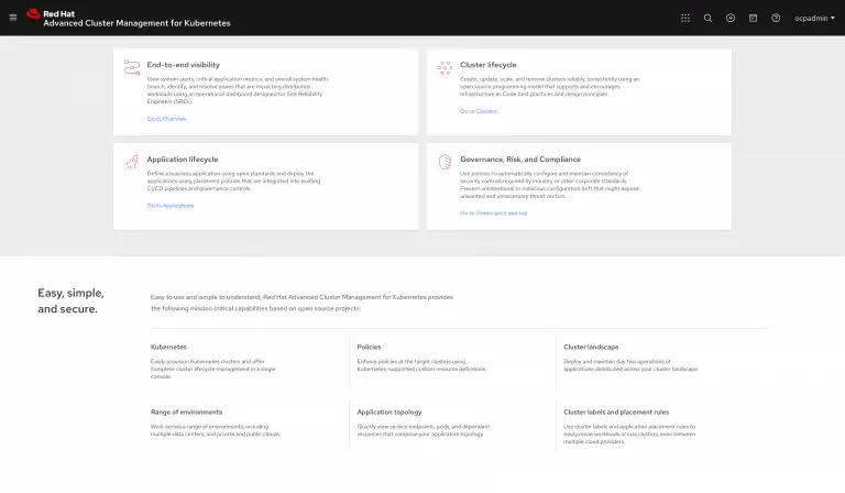 Install Red Hat Advanced Cluster Management on OpenShift 4.x ...