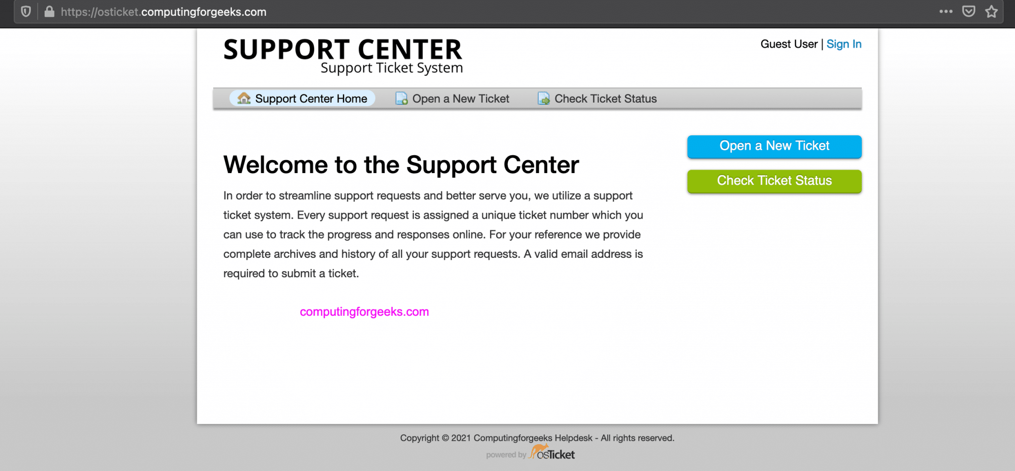How To Secure Osticket With Let S Encrypt Ssl Certificates Computingforgeeks