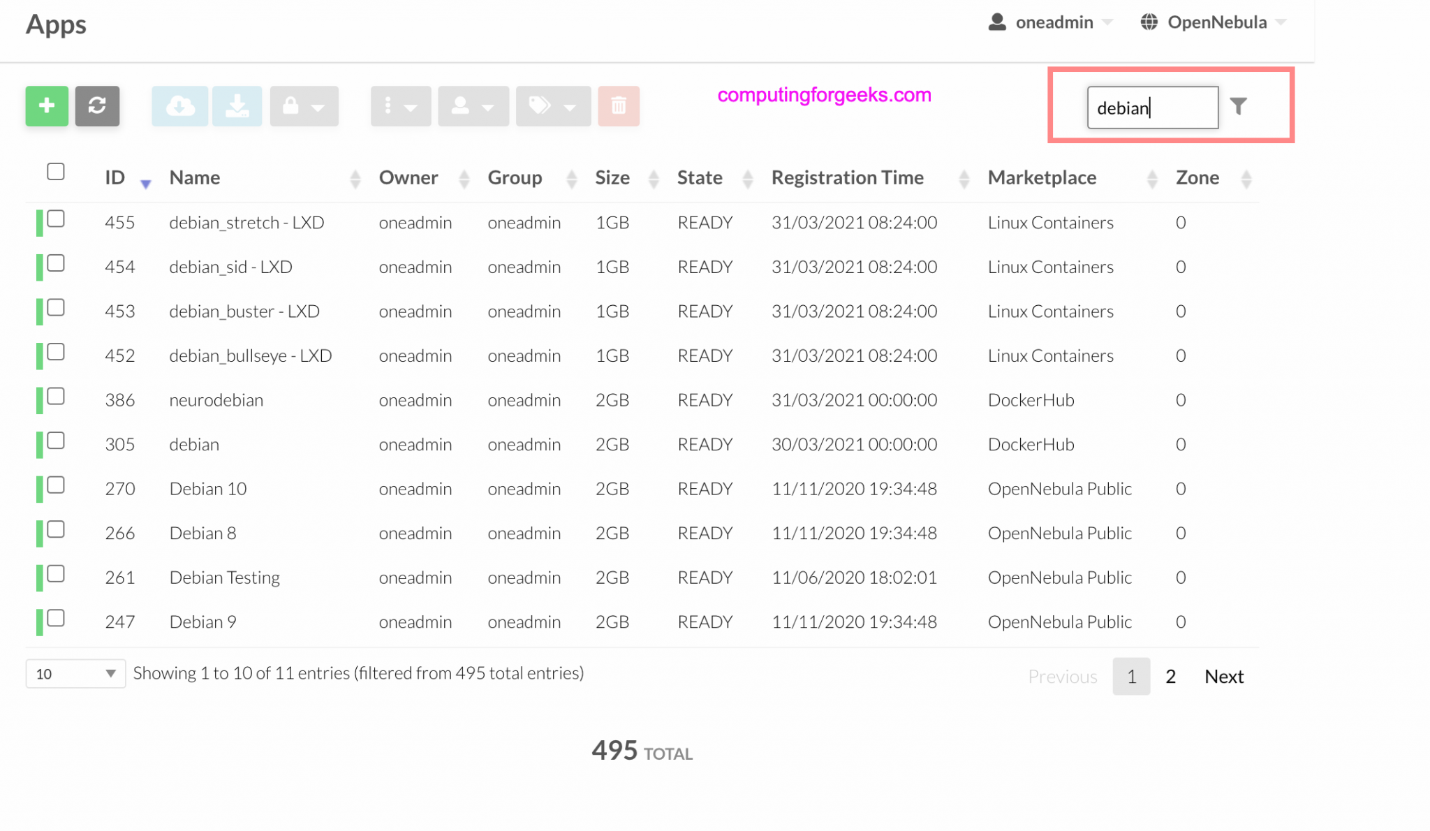 Creating Ubuntu And Debian Virtual Machines On Opennebula Computingforgeeks