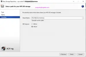 Add and Use ISO Library Storage Repository in Xen XCP-ng | ComputingForGeeks