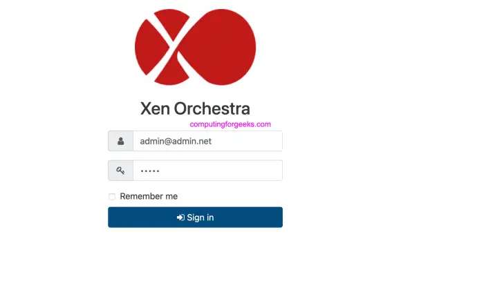 How To Install Xen Orchestra on Ubuntu / Debian | ComputingForGeeks