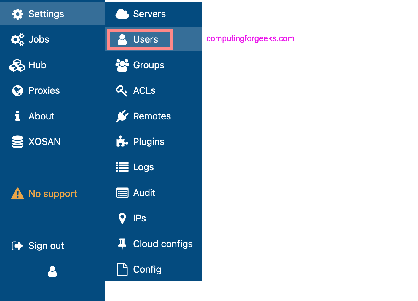 Install Xen Orchestra on Rocky / CentOS / AlmaLinux | ComputingForGeeks