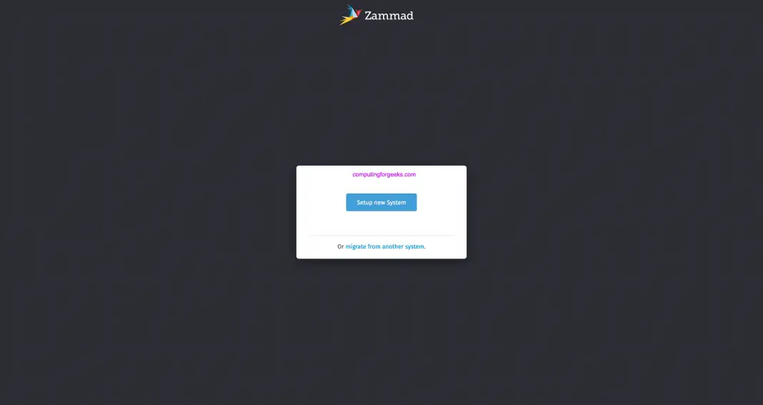 Install Zammad Helpdesk System on Ubuntu 22.04|20.04|18.04 | ComputingForGeeks