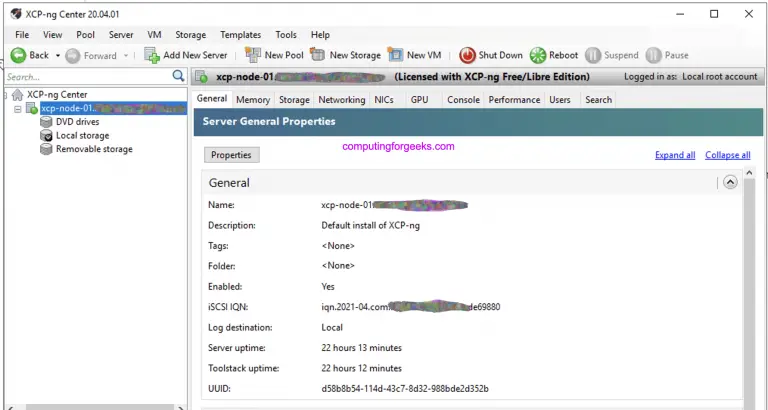 Managing XCP-ng Hypervisor with XenCenter | XCP-ng Center | ComputingForGeeks