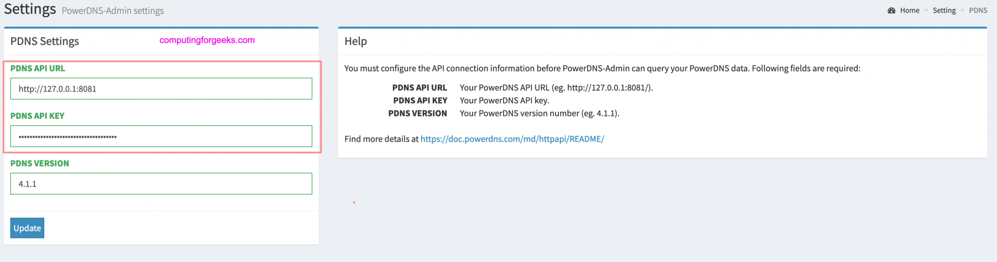 Install PowerDNS and PowerDNS-Admin on Ubuntu 22.04|20.04|18.04 | ComputingForGeeks