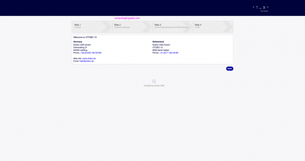 Install OTRS (OTOBO) Ticketing system on CentOS 8 [Guide]