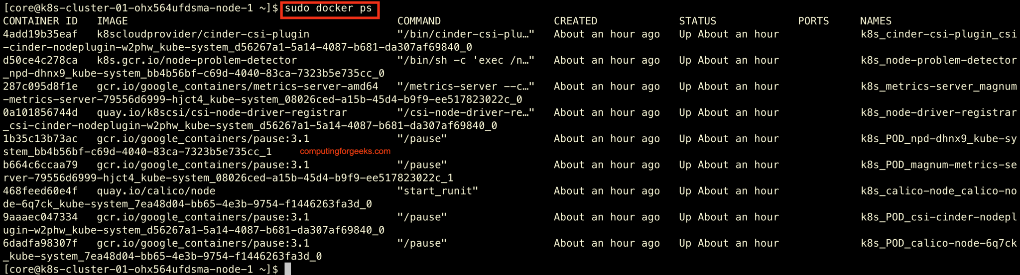 Create Kubernetes Cluster On Openstack Magnum With Fedora Coreos Computingforgeeks