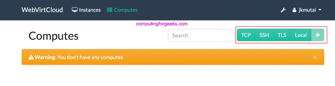 Install WebVirtCloud KVM Management on CentOS Stream 8 | ComputingForGeeks