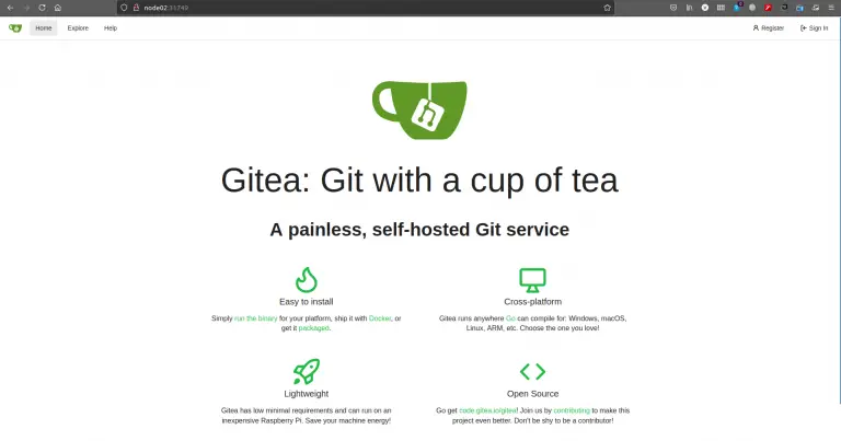 Install And Configure Gitea Git Service On Kubernetes Openshift Computingforgeeks 1224