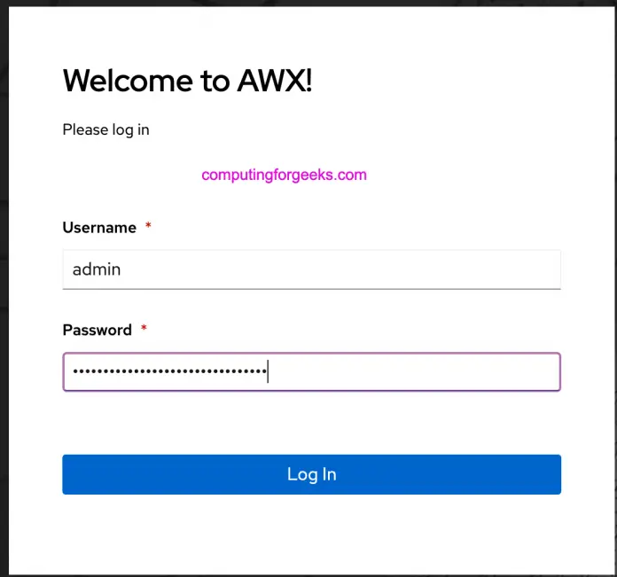 Install Ansible AWX on CentOS 8 / Rocky Linux 8 | ComputingForGeeks