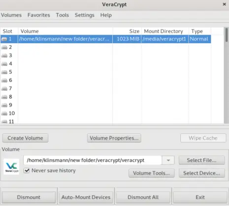 Encrypt Files and Directories on Linux using VeraCrypt | ComputingForGeeks