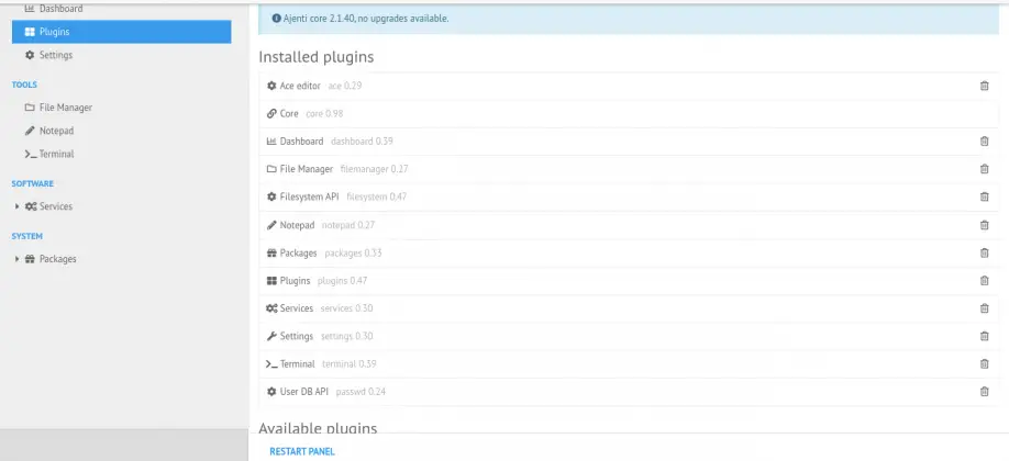 Install Ajenti Control Panel on Rocky Linux 8|CentOS 8 | ComputingForGeeks