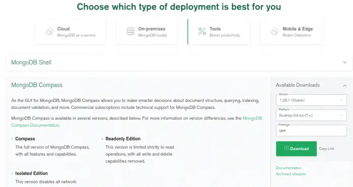 Install MongoDB Compass on CentOS / Rocky Linux | ComputingForGeeks
