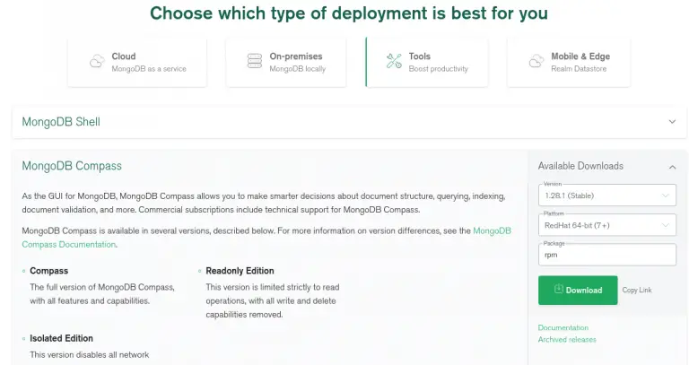 Install MongoDB Compass on CentOS / Rocky Linux | ComputingForGeeks