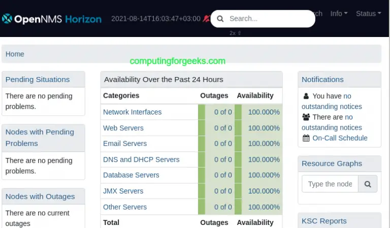 How To Install OpenNMS on Debian 12/11/10 | ComputingForGeeks