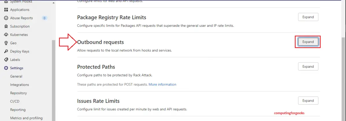 Resolve Url Is Blocked Requests To The Local Network Are Not Allowed Gitlab Error