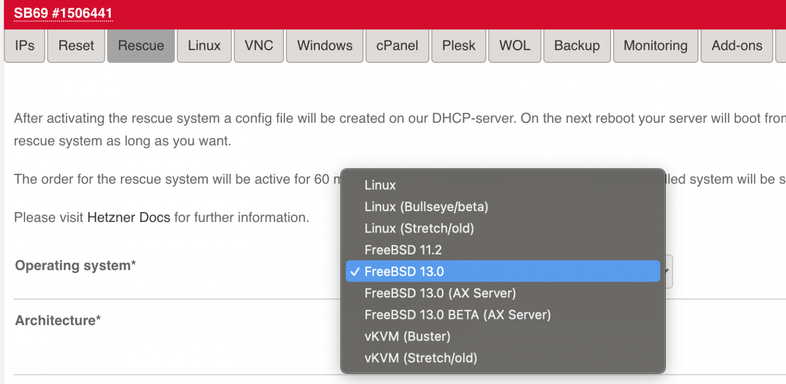 How To Install FreeBSD 13 on Hetzner Root Server | ComputingForGeeks