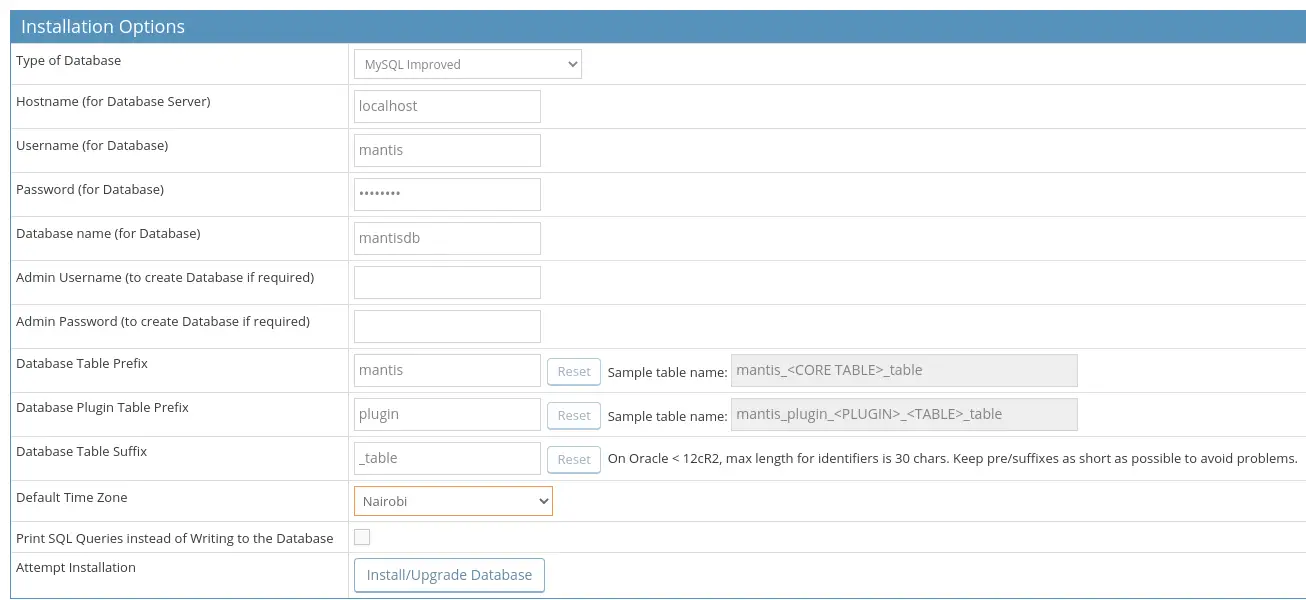 Install Mantis Bug Tracker On Rocky Linux 8 Centos 8 Computingforgeeks