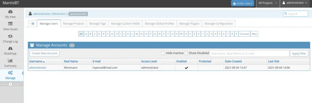 Install Mantis Bug Tracker on Rocky Linux 8 /CentOS 8 | ComputingForGeeks