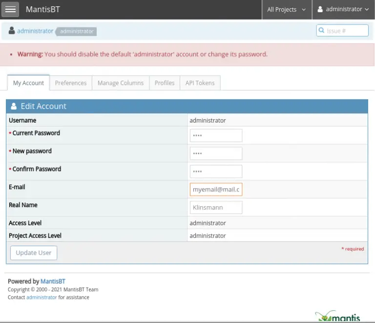 Install Mantis Bug Tracker on Rocky Linux 8 /CentOS 8 | ComputingForGeeks