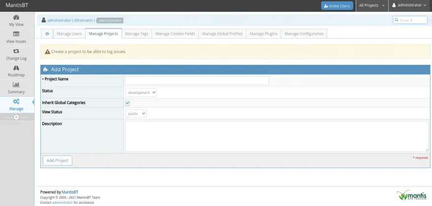 Install Mantis Bug Tracker on Rocky Linux 8 /CentOS 8 | ComputingForGeeks