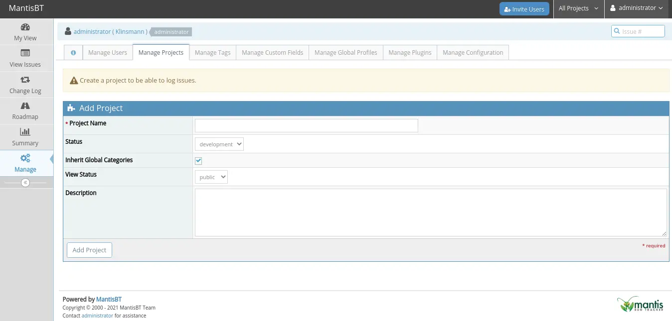 Install Mantis Bug Tracker On Rocky Linux 8 Centos 8 Computingforgeeks