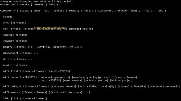 Using NetworkManager (NMCLI) on Ubuntu and Debian | ComputingForGeeks