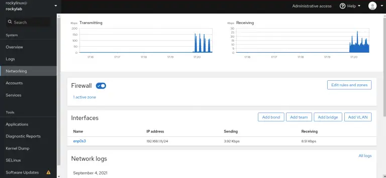 Manage Rocky Linux 8 Server Using Cockpit Web Console Computingforgeeks