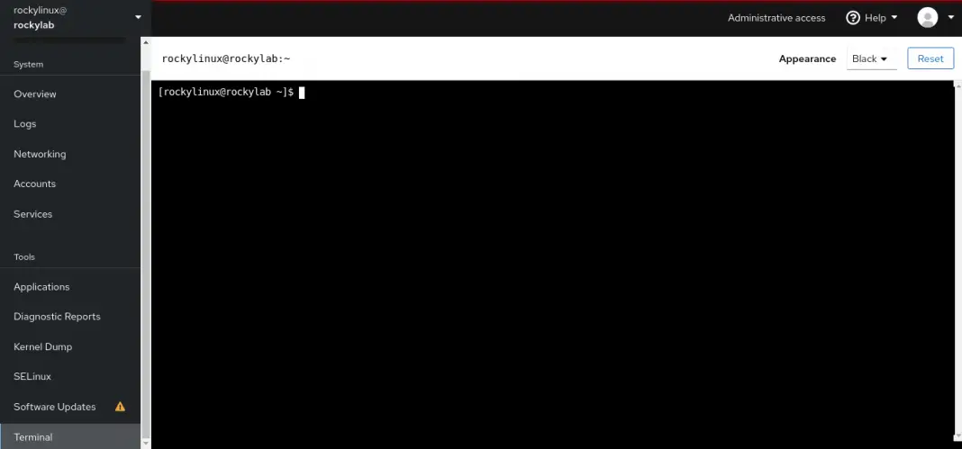 Manage Rocky Linux 8 Server using Cockpit Web Console | ComputingForGeeks