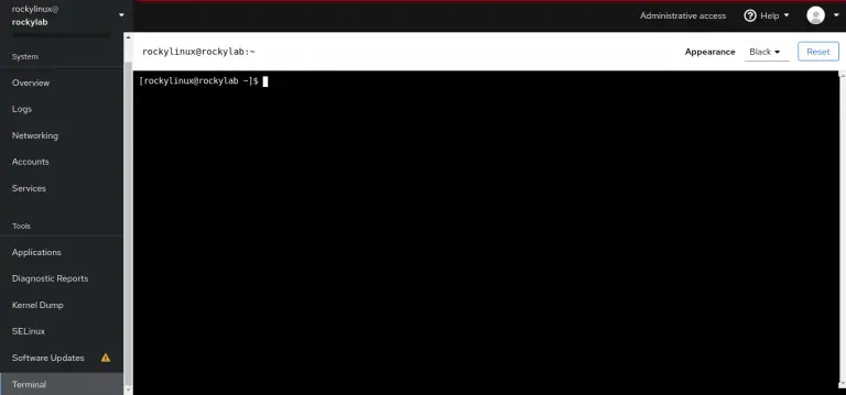 Manage Rocky Linux 8 Server using Cockpit Web Console | ComputingForGeeks