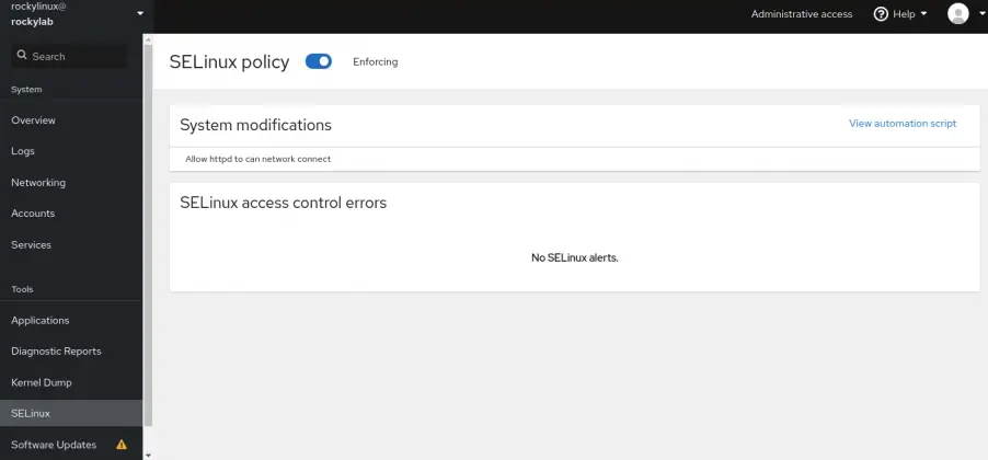 Manage Rocky Linux 8 Server Using Cockpit Web Console Computingforgeeks