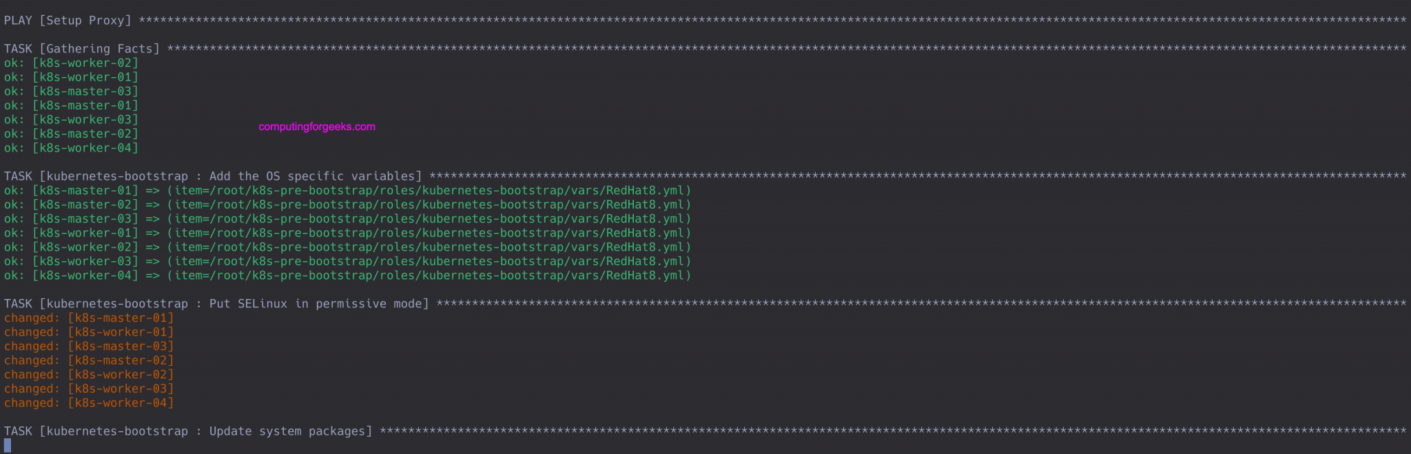 Install Kubernetes On Rocky Linux 8 Using Kubeadm Computingforgeeks