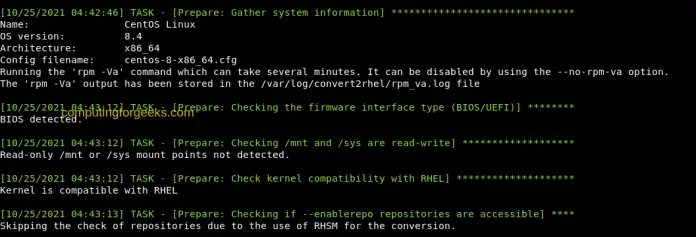 How To Convert CentOS 8 To RHEL 8 Server | ComputingForGeeks