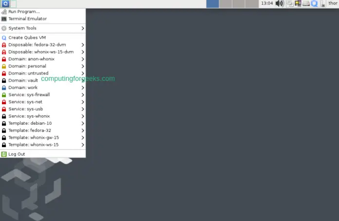 Install Qubes OS - Step by Step With Screenshots | ComputingForGeeks