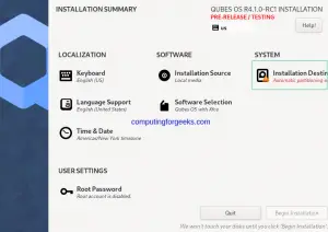 Install Qubes OS - Step by Step With Screenshots | ComputingForGeeks