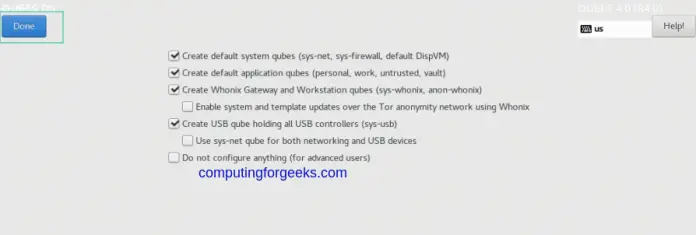 Install Qubes OS - Step by Step With Screenshots | ComputingForGeeks