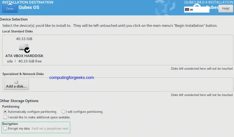Install Qubes OS - Step by Step With Screenshots | ComputingForGeeks