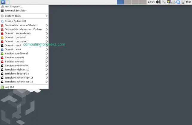 Install Qubes OS - Step by Step With Screenshots | ComputingForGeeks