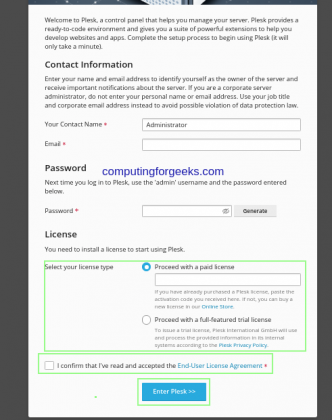 Install Plesk Control Panel on CentOS 8 | AlmaLinux 8 | ComputingForGeeks