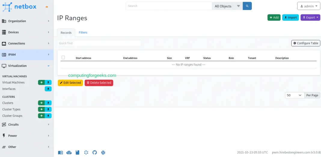 How To Install NetBox IPAM on Rocky Linux 8 / CentOS 8 | ComputingForGeeks