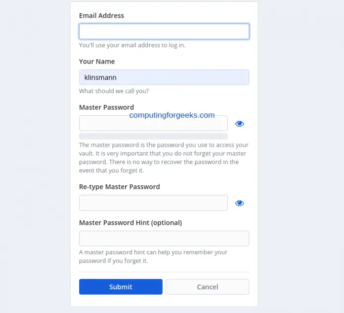 Run Bitwarden Password Manager In Docker Container Computingforgeeks
