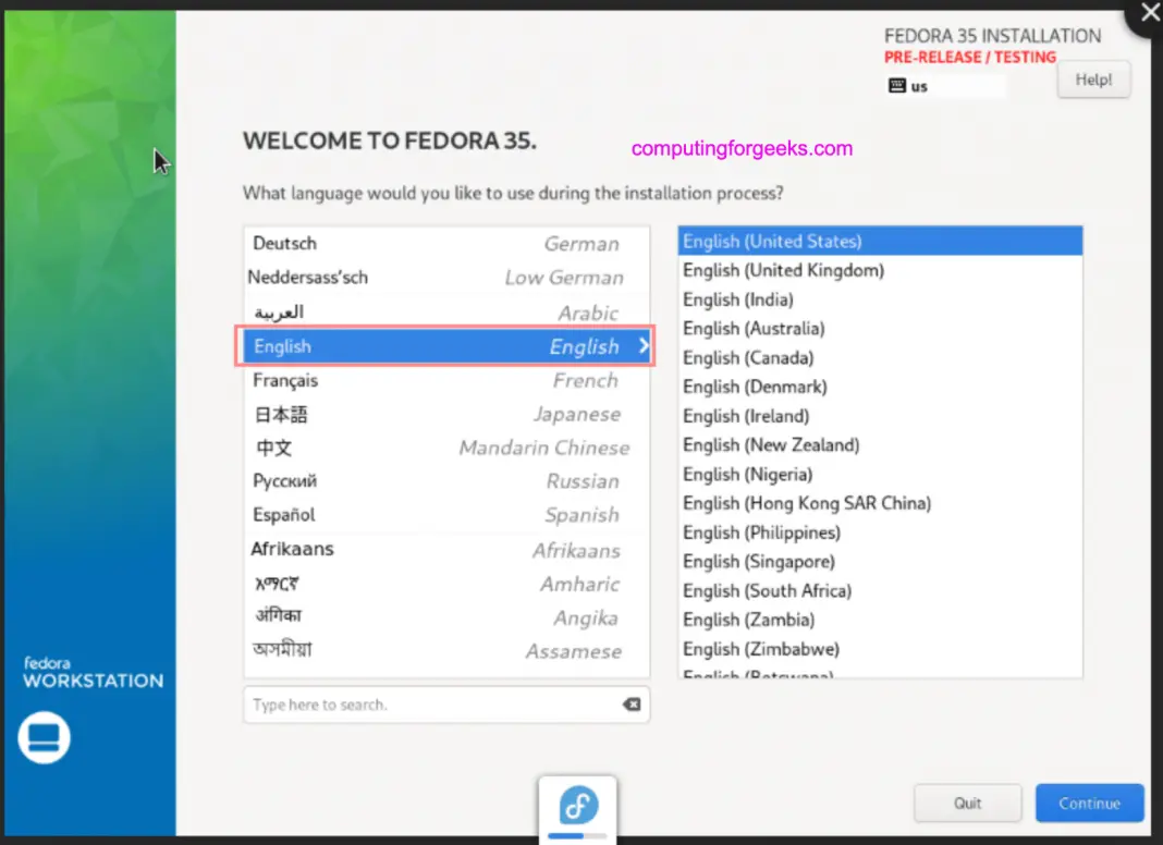 How To Install Fedora 35 – Step by Step With Screenshots | ComputingForGeeks