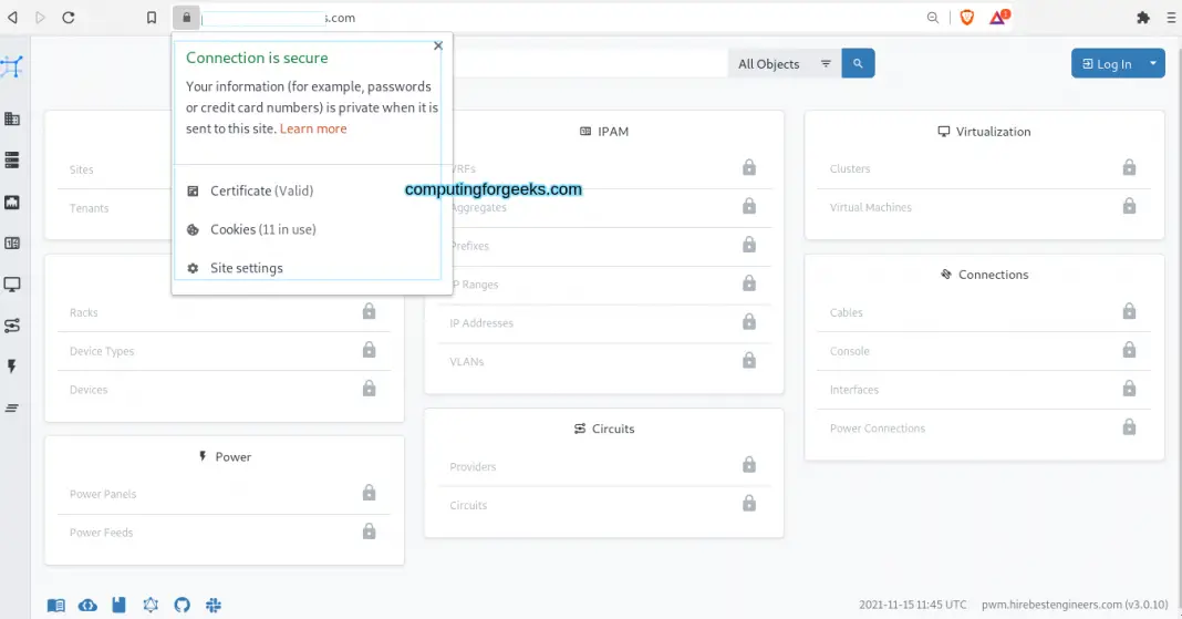 How To Secure Netbox Ipam Server With Lets Encrypt Ssl Computingforgeeks